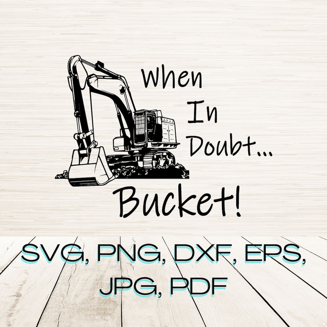 Bagger Svg | Bagger Clipart | Bagger Cricut | Lasergravur Plotterdatei | Konstruktion Svg ...