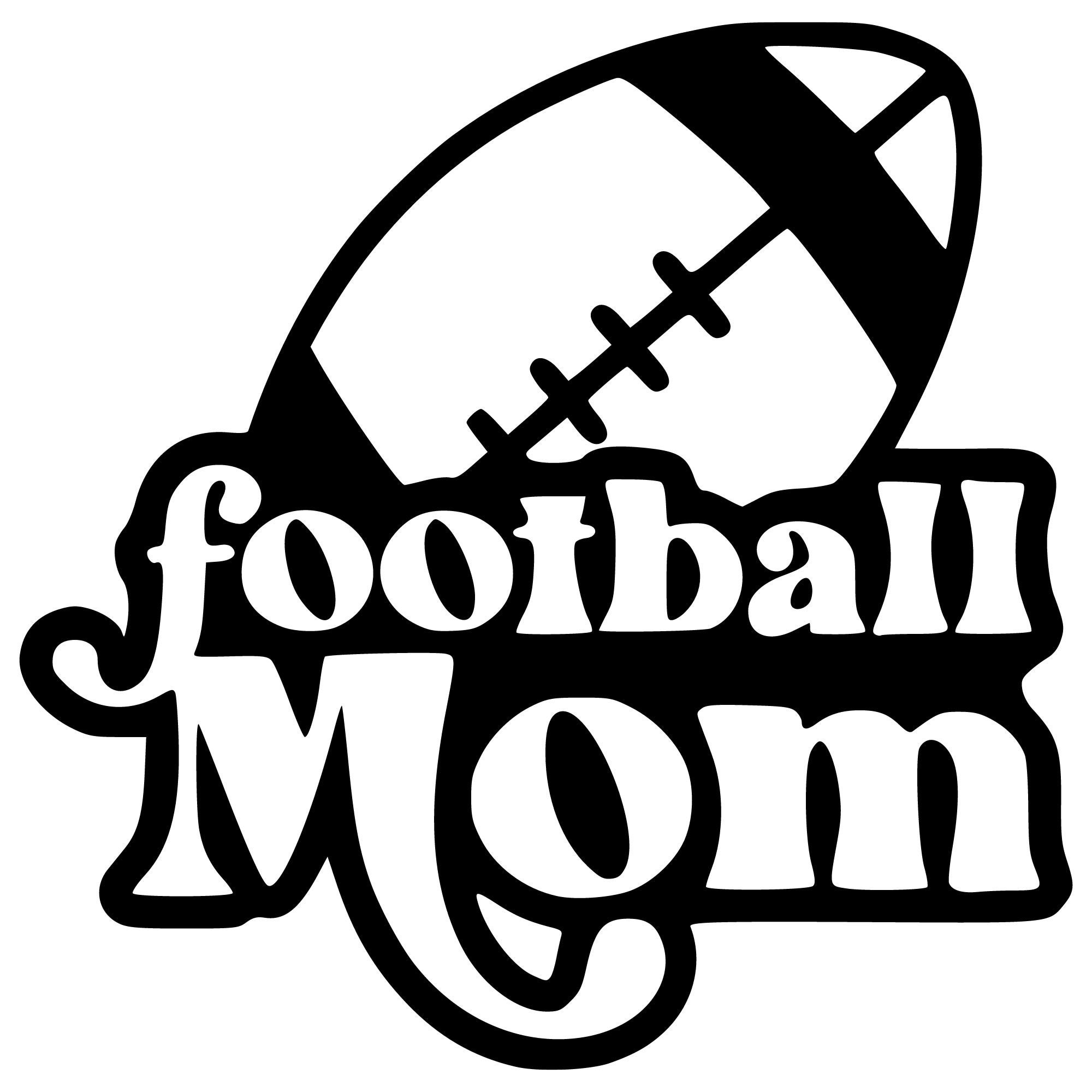 Football Mom Art Svg Dxf Png Eps Jpg Instant Digital Download | Vector ...