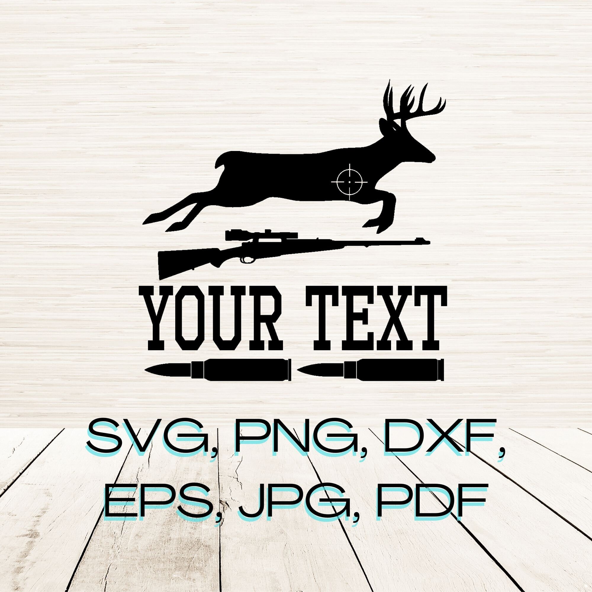 Split Monogram Deer Buck Art Svg Dxf Png Eps Instant Digital Download ...