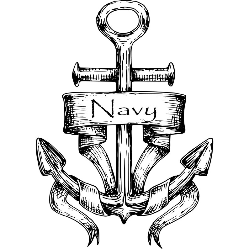 Navy Anchor Svg Dxf Png AI Instant Digital Download Laser - Etsy Australia