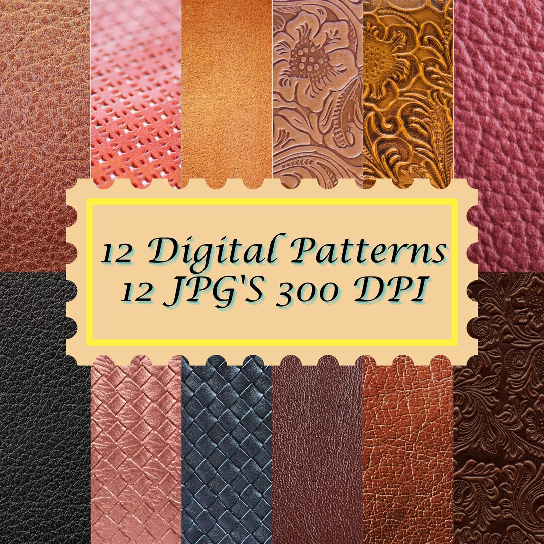 Leather Designed Digital Patterns | Chromebook Background | Scrapbook ...