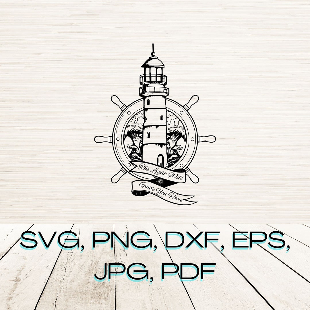 Lighthouse Svg Dxf Eps Jpg Png Pdf Instant Digital Download ...