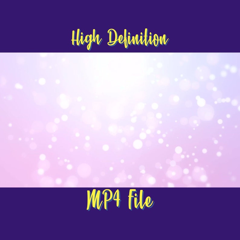 Animated Background Bundle | Bokeh Style Particles | Continuous Looping ...
