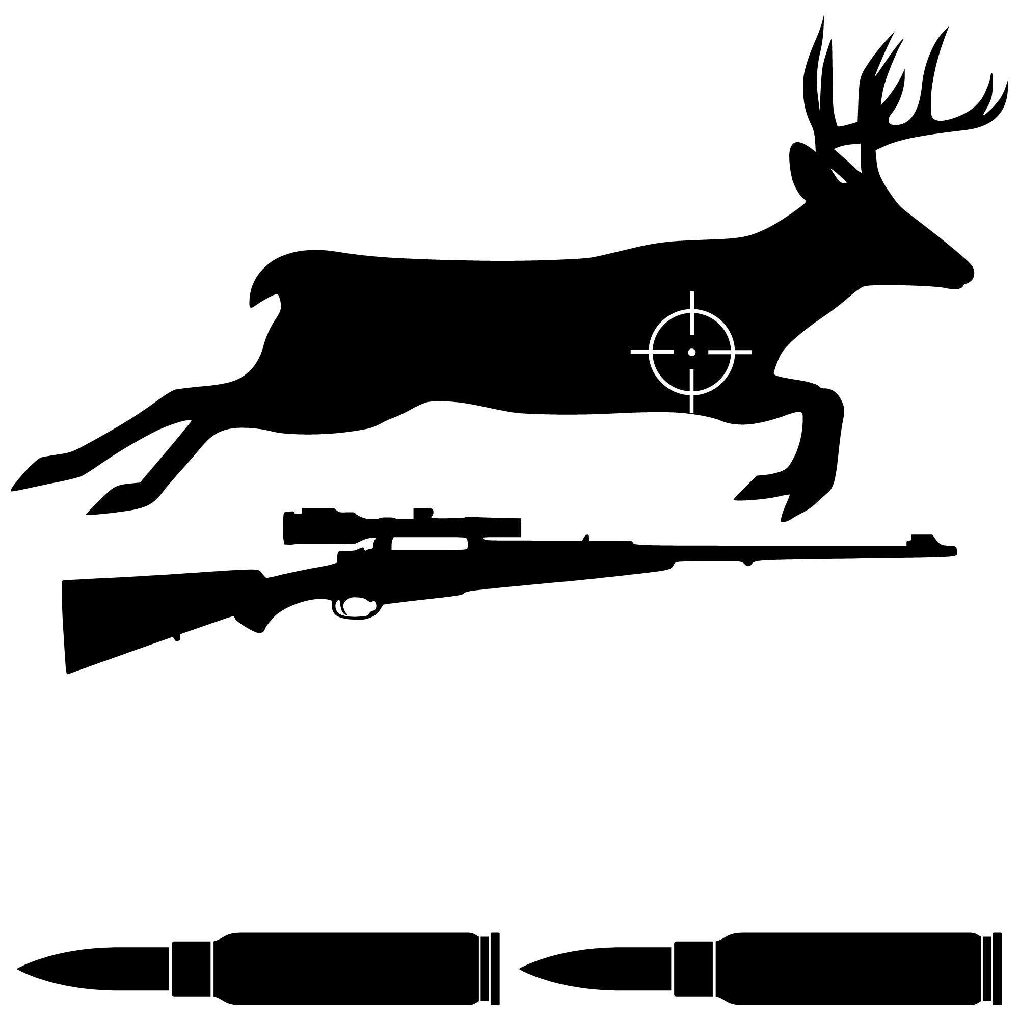 Split Monogram Deer Buck Art Svg Dxf Png Eps Instant Digital Download ...