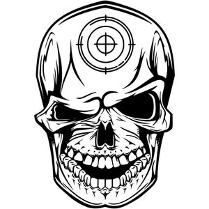Skull Art Svg Dxf Eps Png Jpg Instant Digital Download | Clipart ...