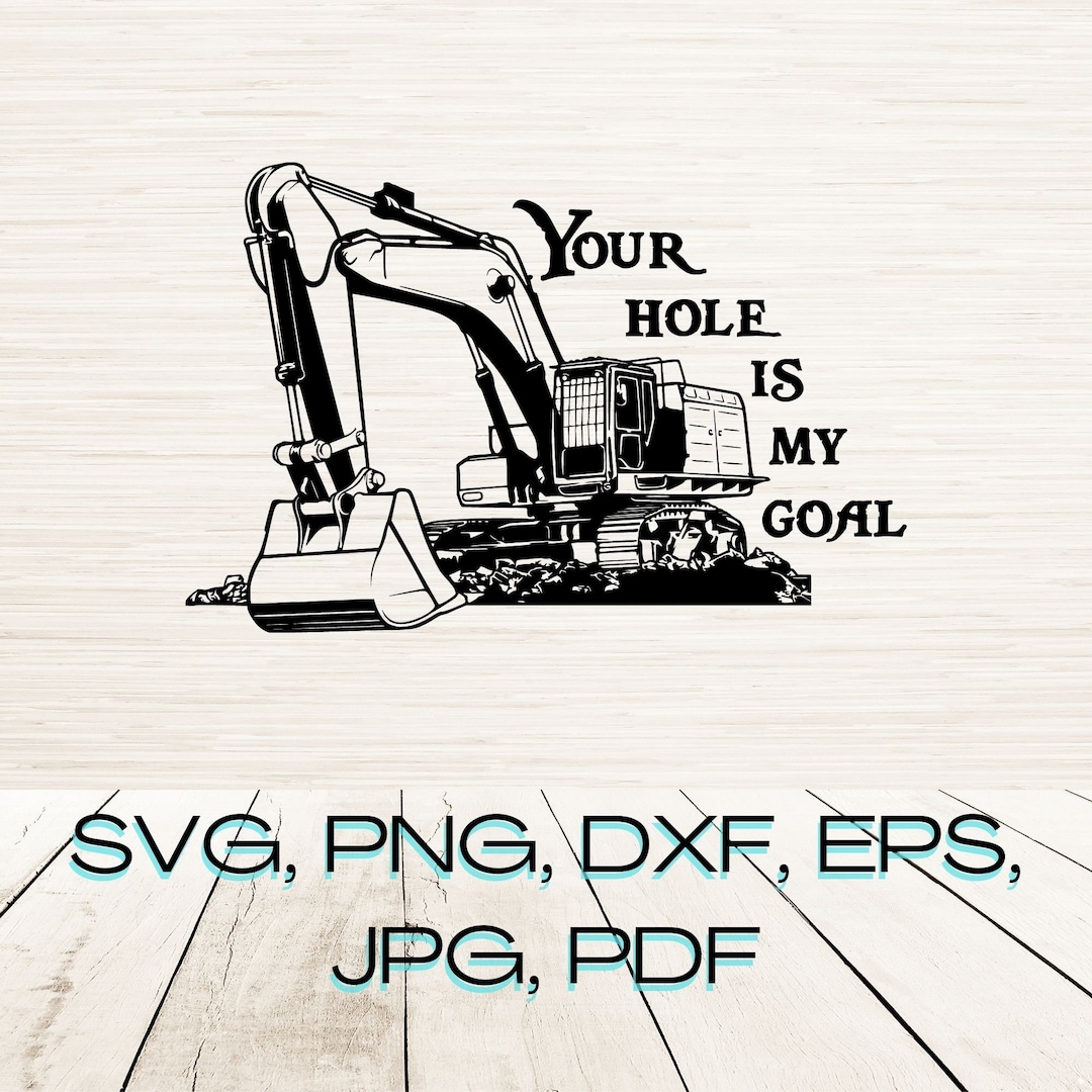 Excavator Svg | Excavator Clipart | Excavator Cricut | Excavator Cut ...