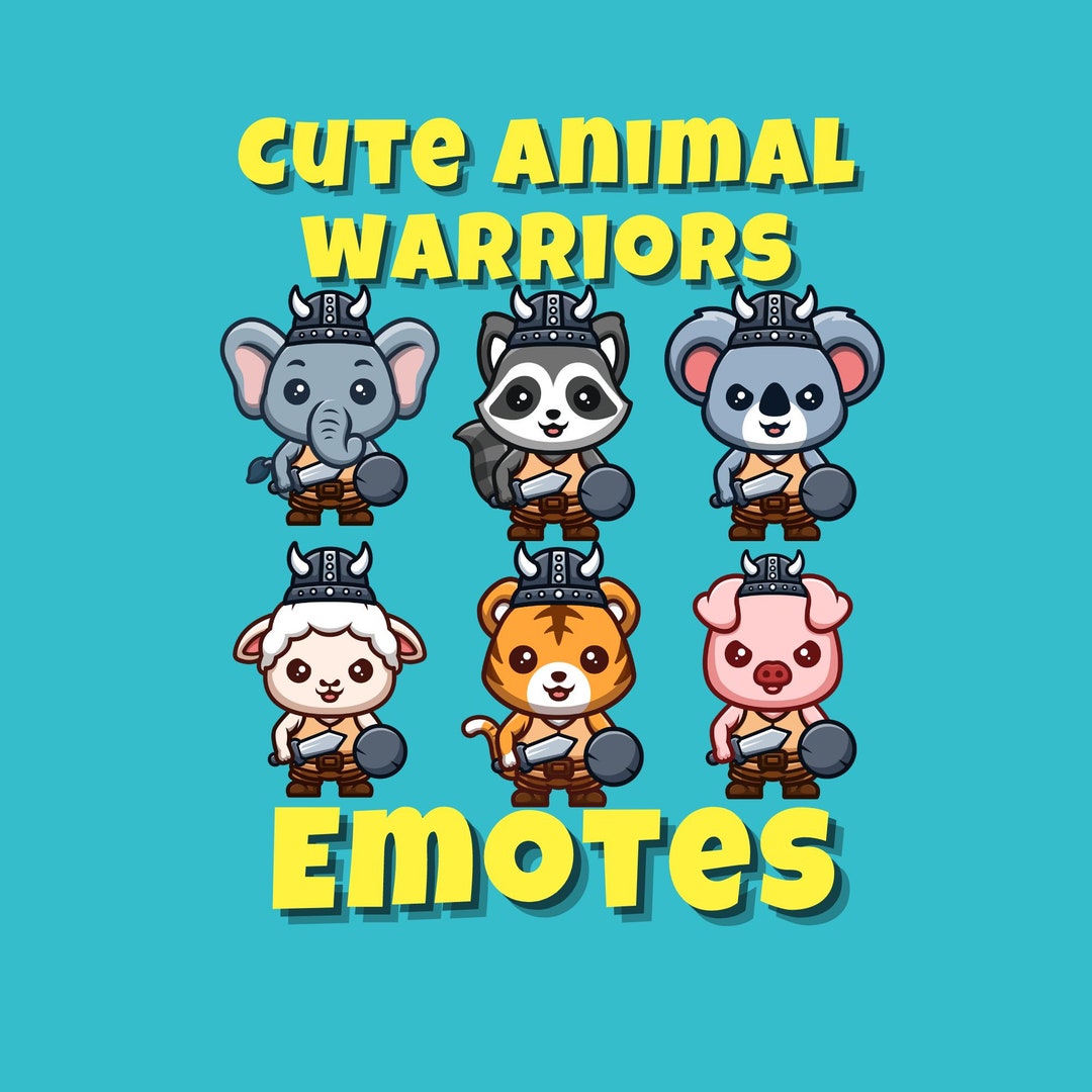 Viking Warrior Animal Emotes | Twitch | Discord | Streaming | Youtube ...