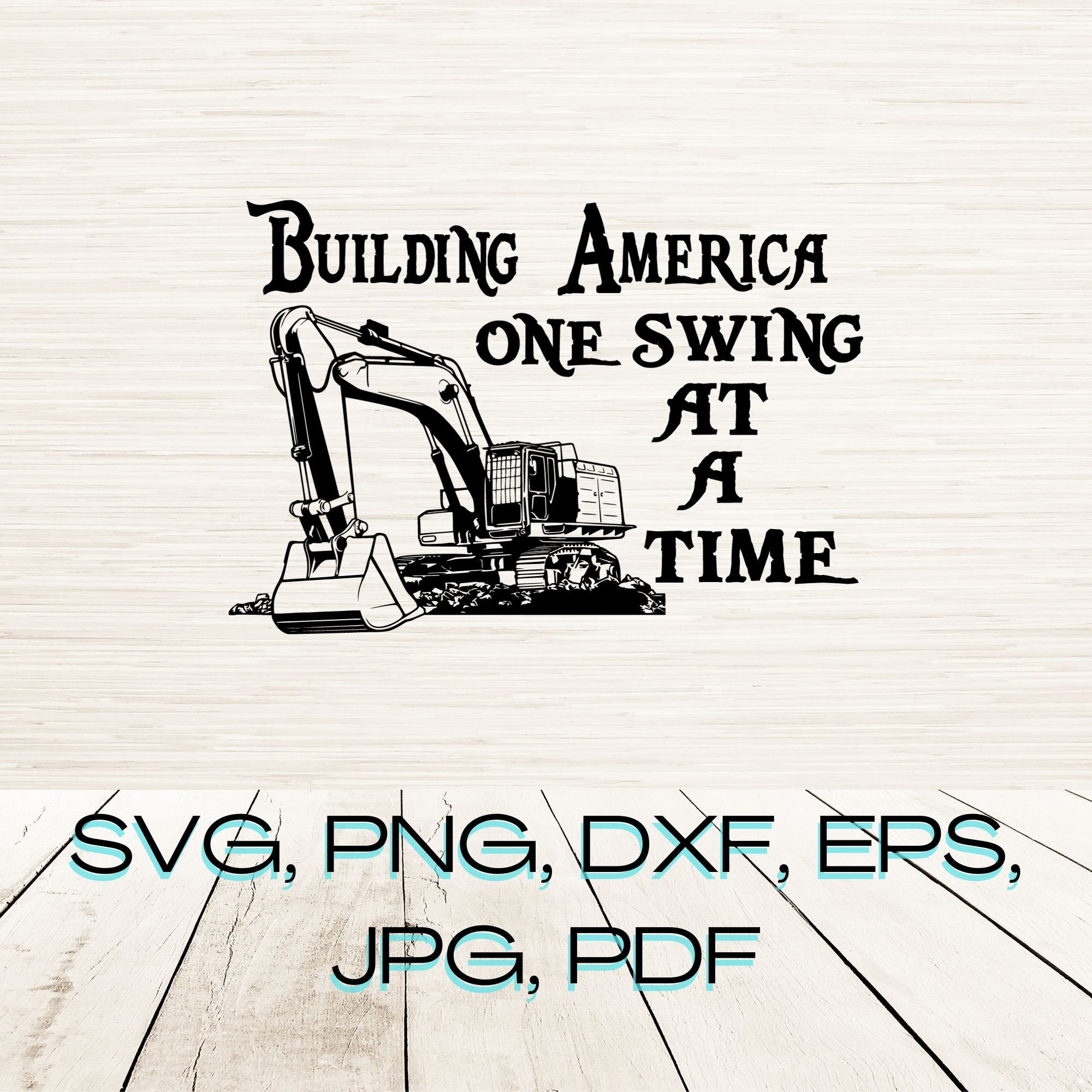 Excavator Svg | Excavator Clipart | Excavator Cricut | Excavator Cut ...