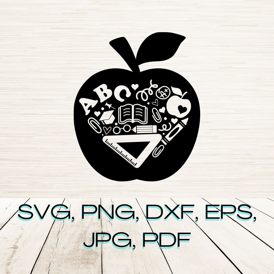 Teacher Art Svg Instant Digital Download | Vector Silhouette Clipart ...