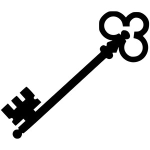 Skeleton Key Svg Dxf Eps Png Instant Digital Download | Clipart ...
