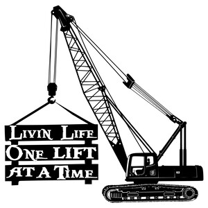 Construction Crane Svg Dxf Eps Png Instant Digital Download | Lift ...