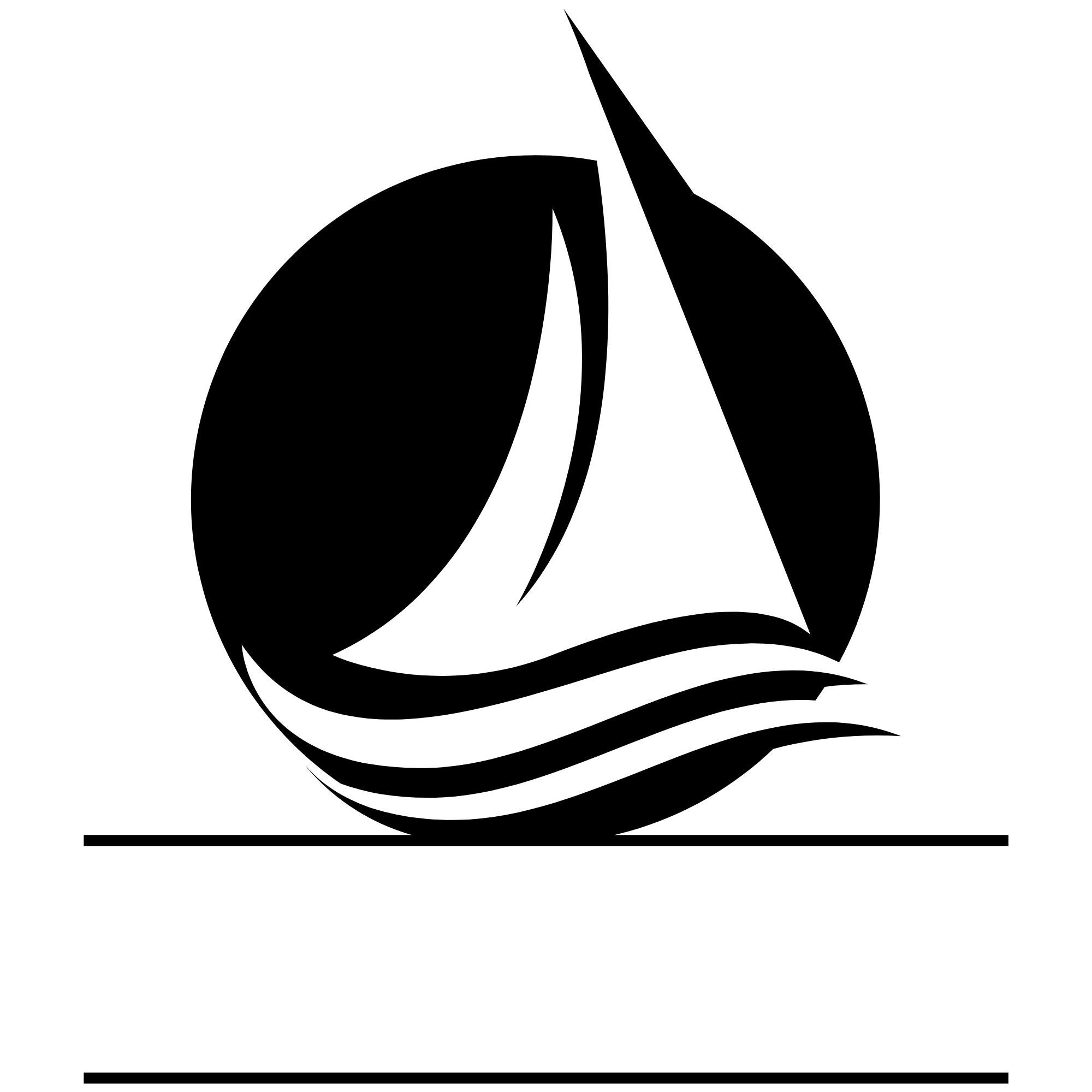 Split Monogram Sailboat Art Svg Dxf Png Instant Digital Download, Name ...