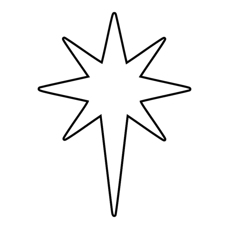 Star of Bethlehem Svg Dxf Instant Digital Download Star of - Etsy