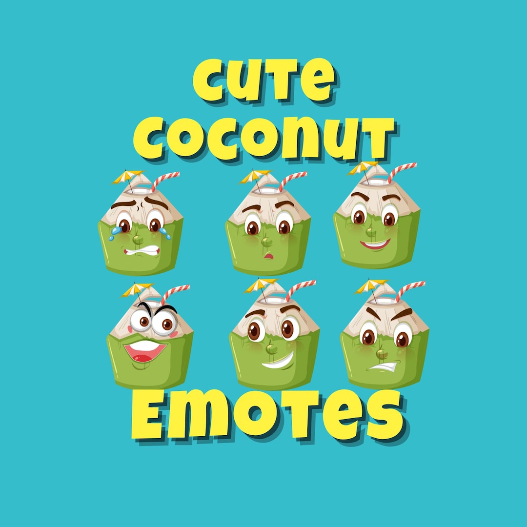 Funny Coconut Emotes | Twitch | Discord | Streaming | Youtube | Cute ...