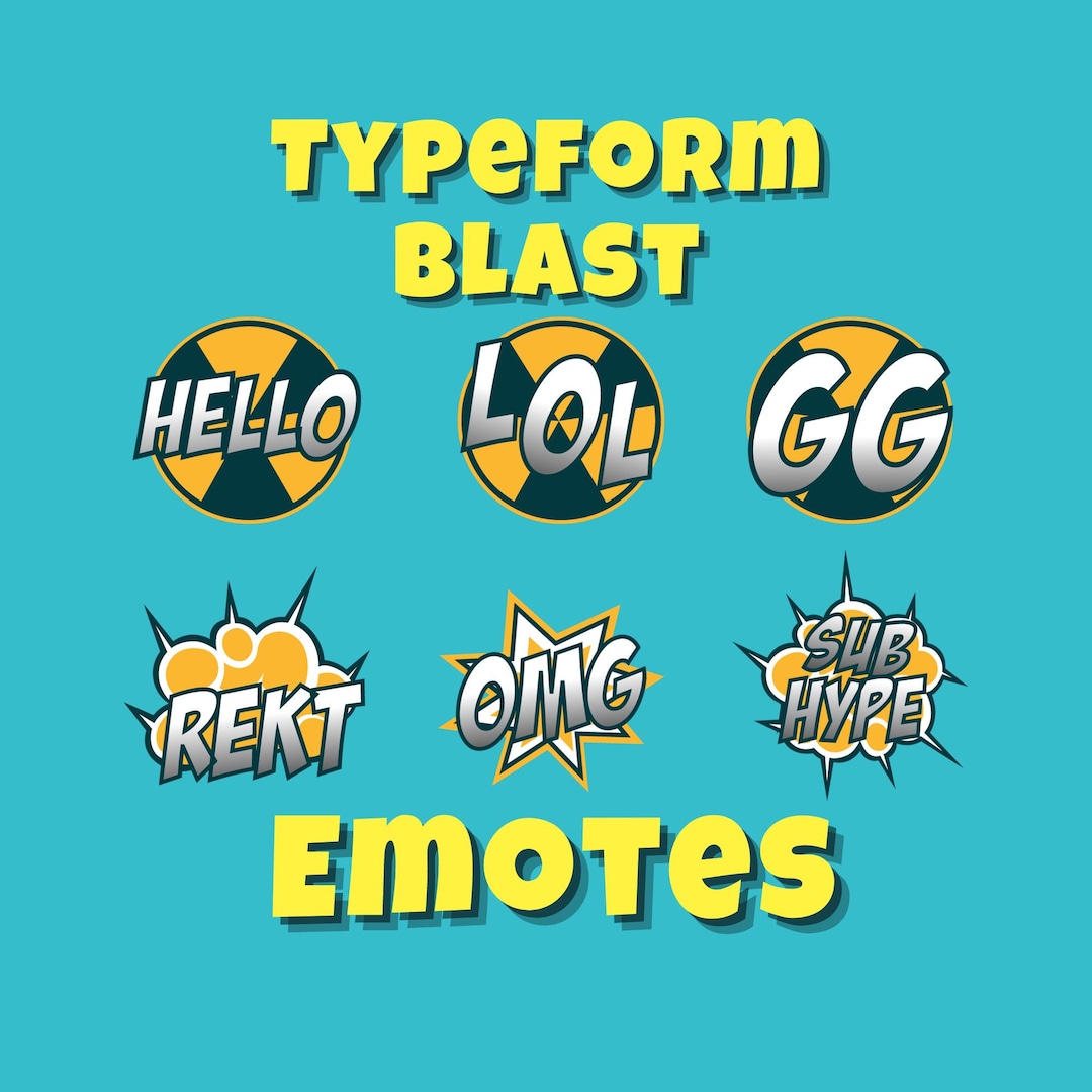 Typeform Blast Emotes | Twitch | Discord | Streaming | Youtube | Cute ...