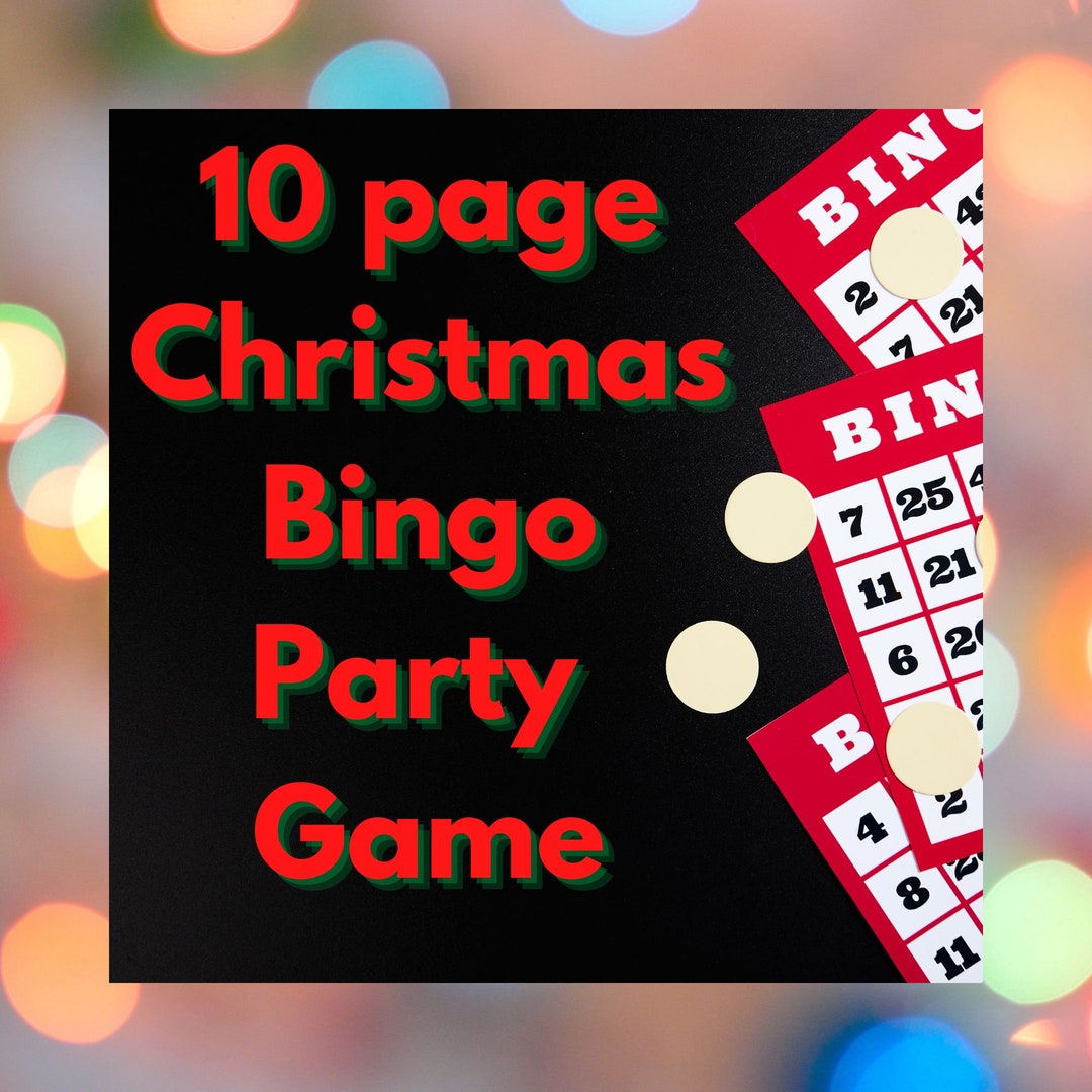 Christmas Bingo Kid's Party Game | Printable Download | PDF Instant ...