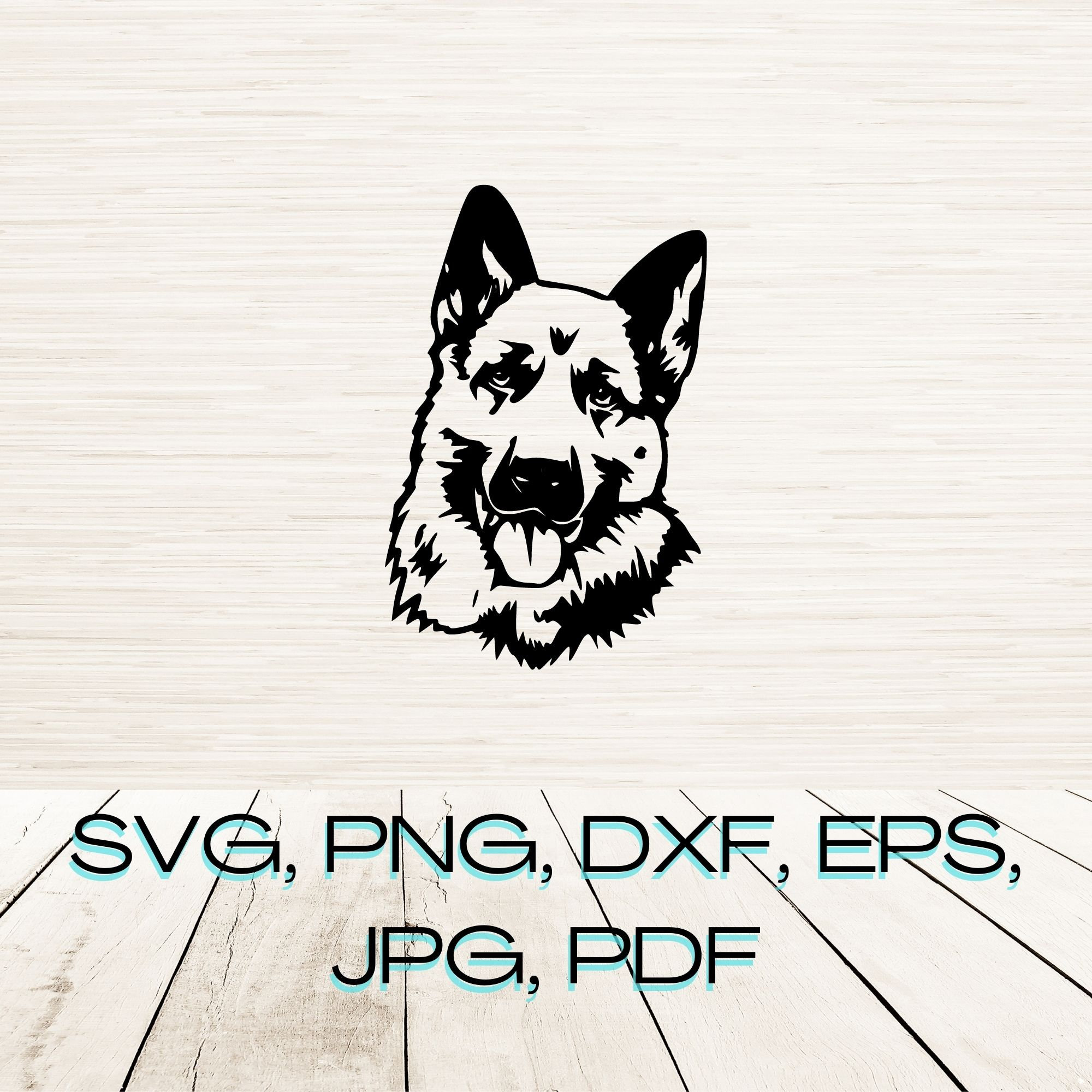 German Shepherd Outline Decal