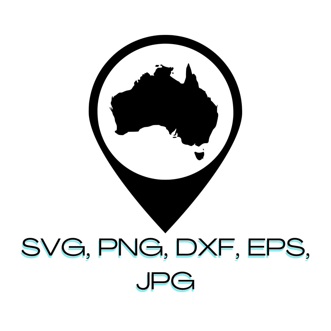 Australia Down Under Svg Dxf Eps Png Jpg Instant Digital - Etsy