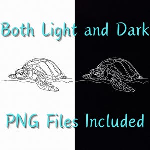Line Art Sea Turtle Svg Png Instant Digital Download | Minimalist ...