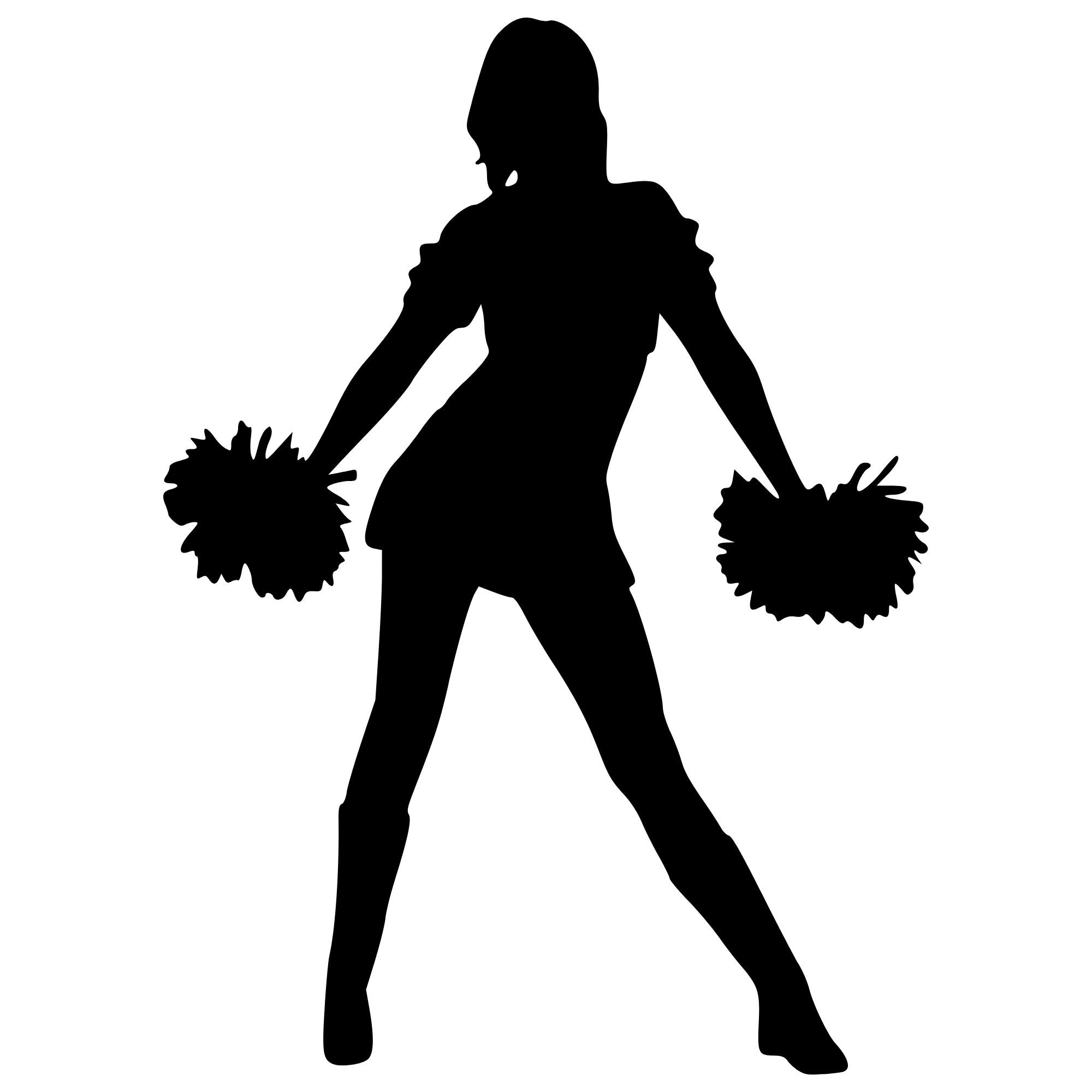 Cheerleader Pose Art Svg Dxf Png Instant Digital Download - Etsy
