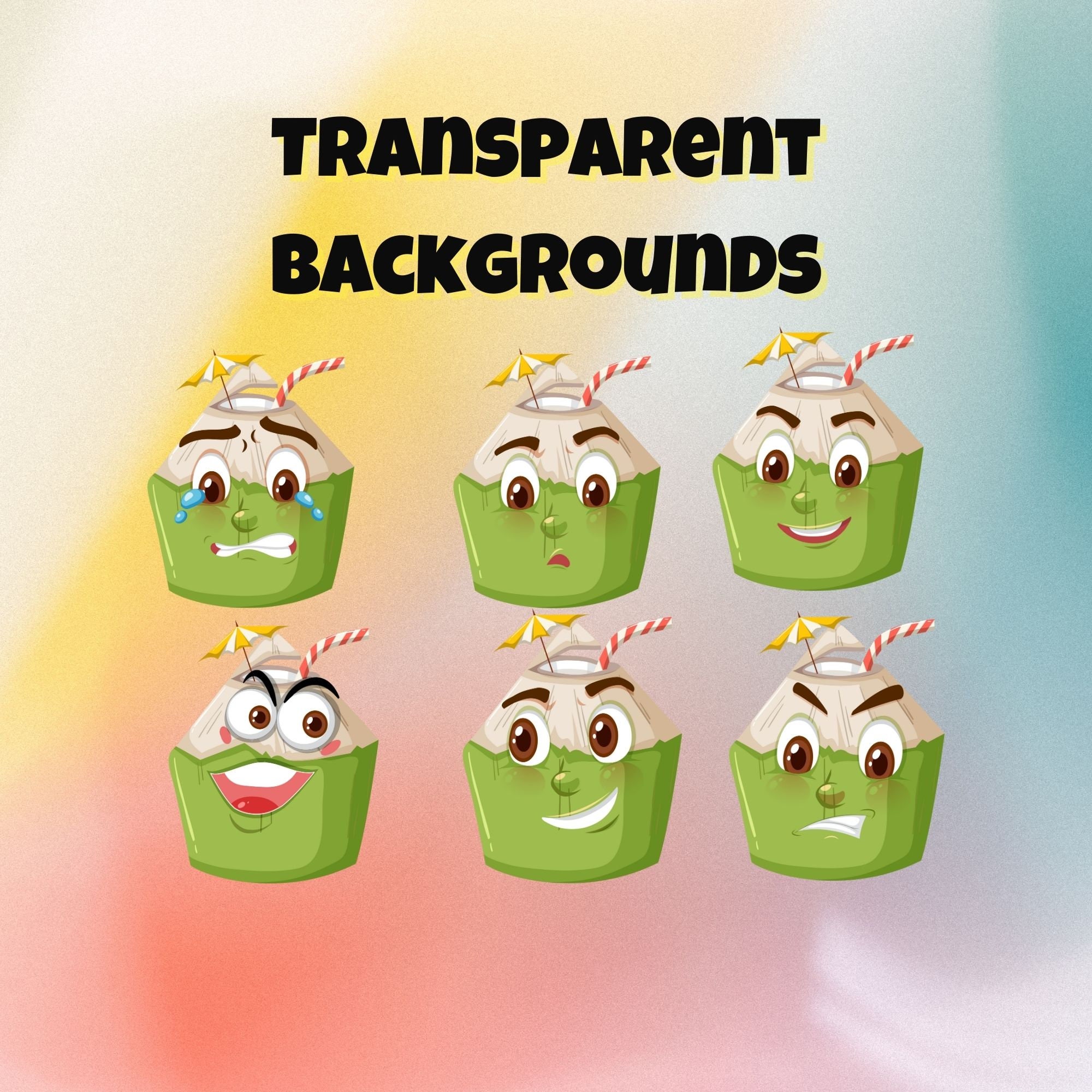 Funny Coconut Emotes Twitch Discord Streaming Youtube - Etsy