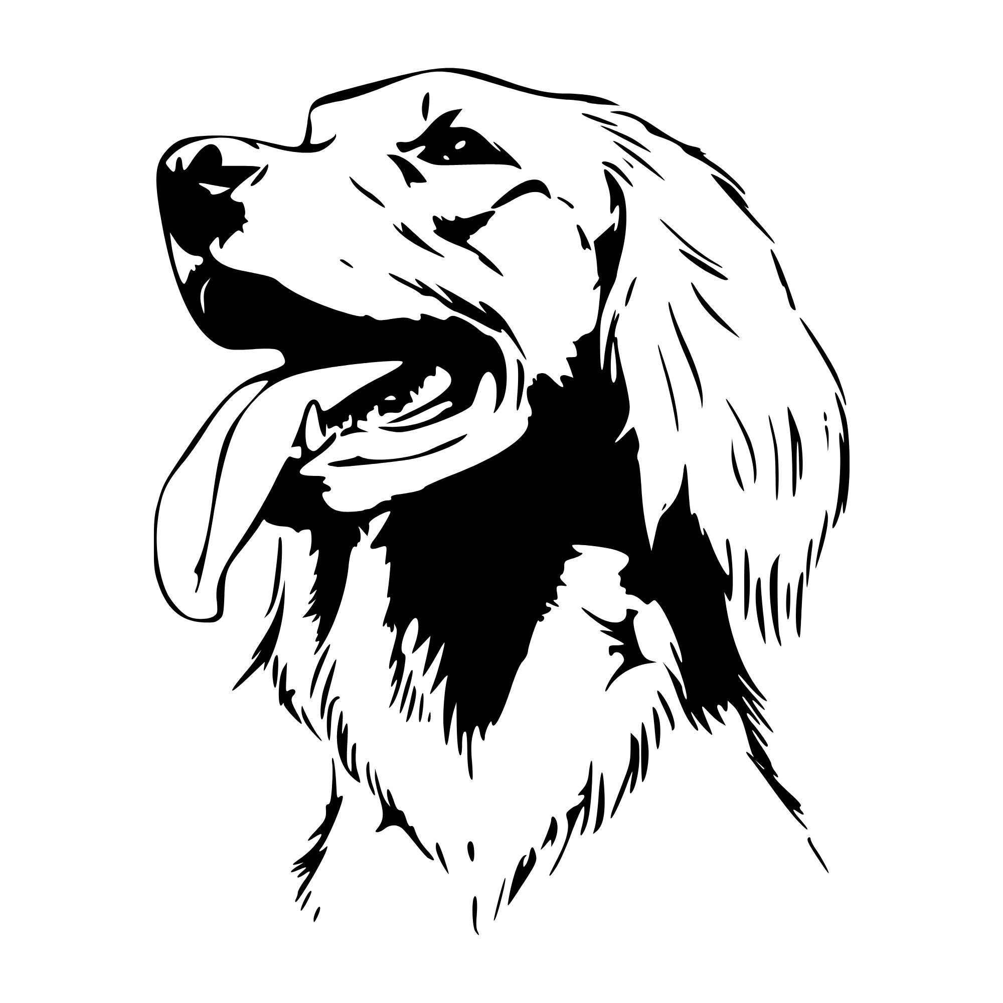 Irish Setter Face Svg Dxf Eps Png Jpg Instant Digital Download Outline ...