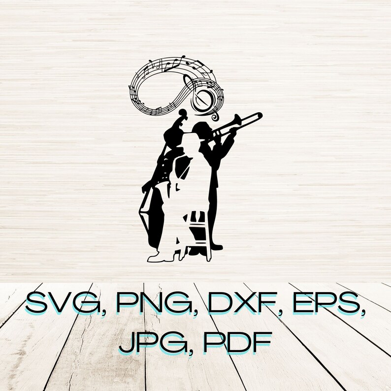 Musical Art Svg Dxf Png Eps Pdf Jpg Instant Digital Download - Etsy