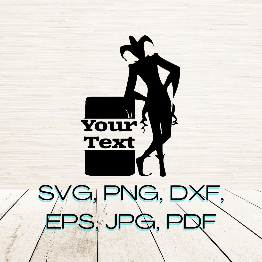 Split Monogram Joker Card Image Svg Dxf Png Eps Instant Digital ...