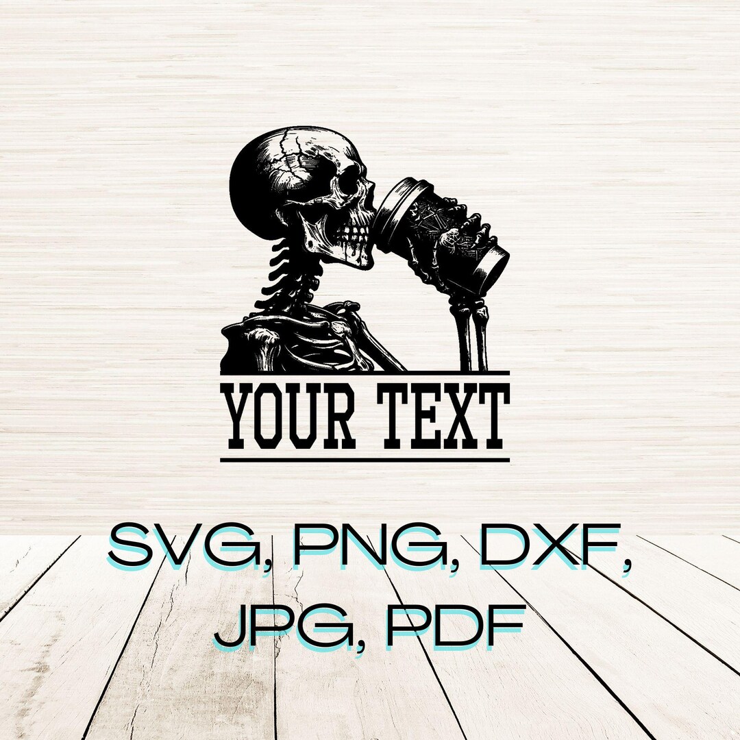 Split Monogram Skull Art Svg Dxf Png Instant Digital Download, Name ...