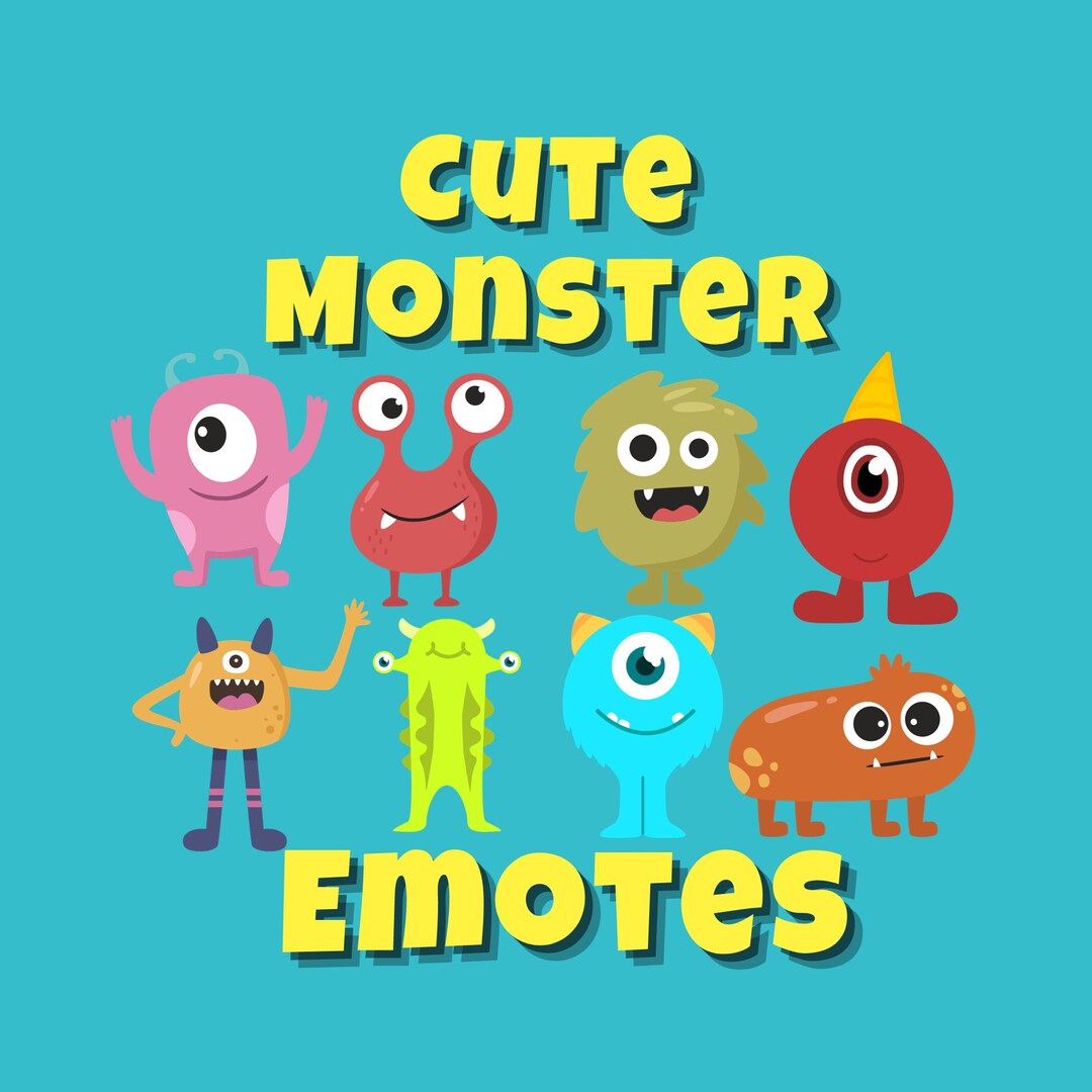 Cute Monster Emotes | Twitch | Discord | Streaming | Youtube | Funny ...