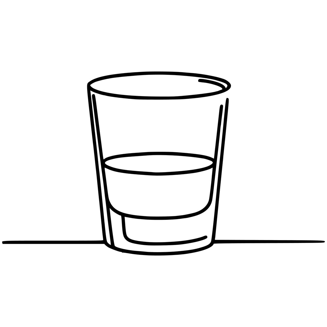 Minimalist Shot Glass Line Art Svg Dxf Png Pdf Jpg Instant Digital ...