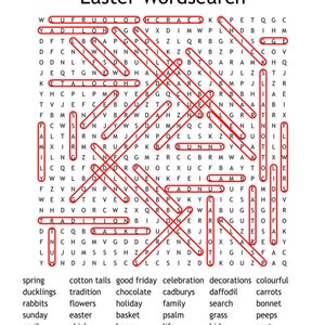 Kid's Easter Word Search Printable Download | PDF Instant Digital ...
