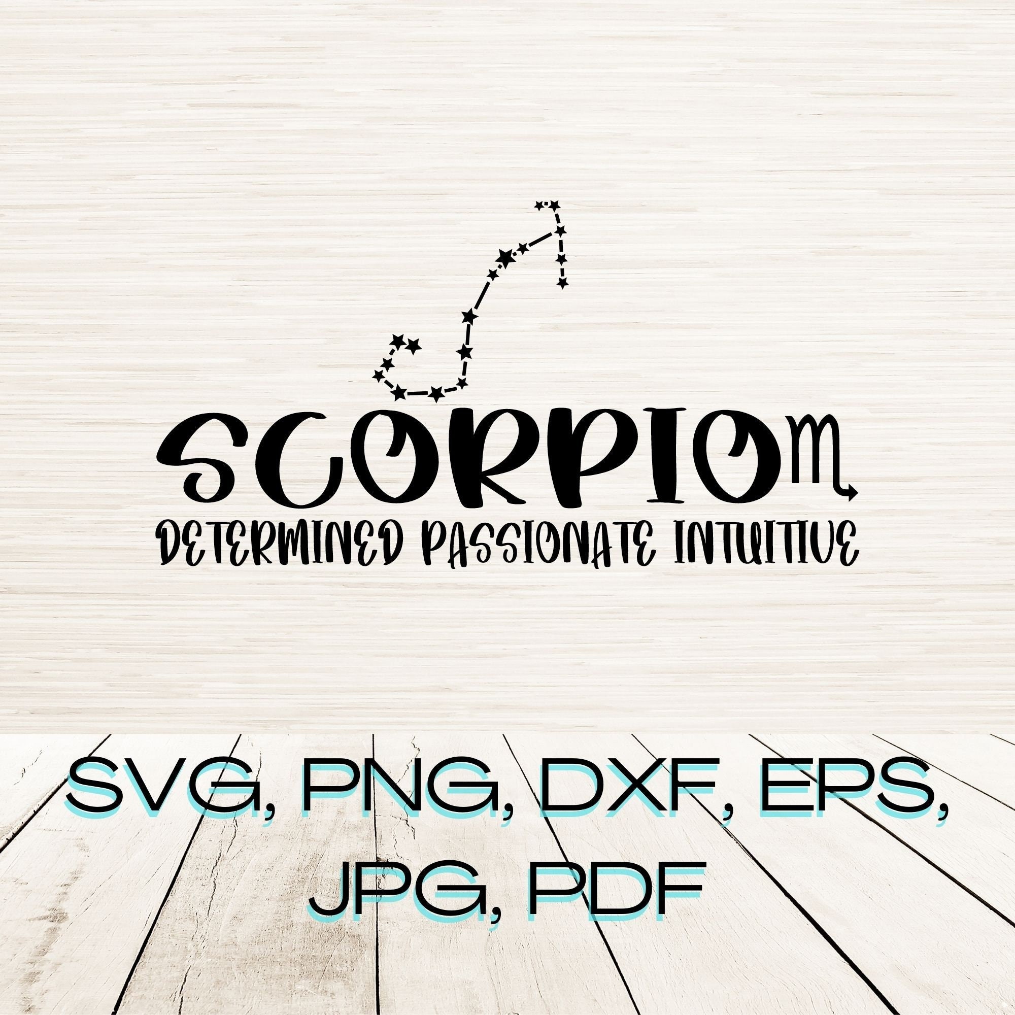 Scorpio Zodiac Svg Clipart Instant Digital Download | Eps Dxf Png ...