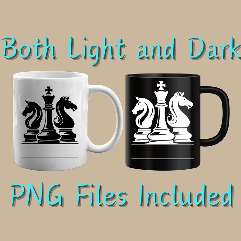Split Monogram Chess Logo Silhouette Svg Png Dxf Instant Digital ...