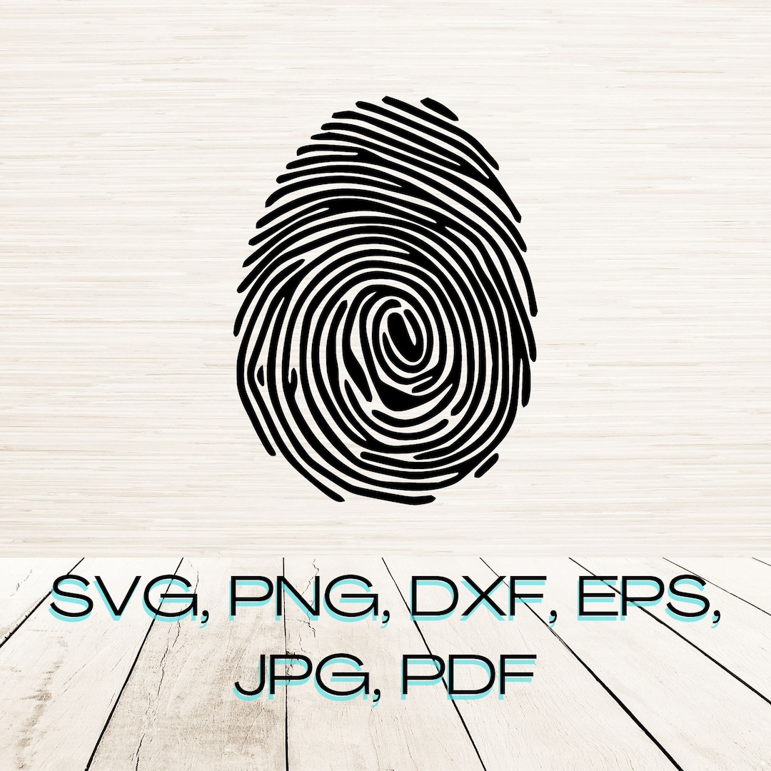 Fingerprint Art Svg Dxf Eps Png Instant Digital Download | Clipart ...