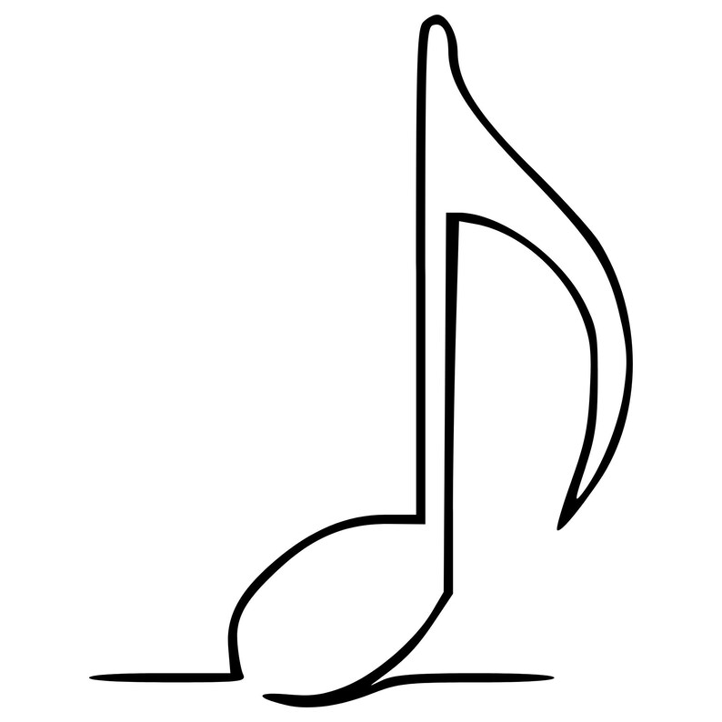Line Art Music Notes Svg Dxf Eps Jpg Png Pdf Instant Digital - Etsy