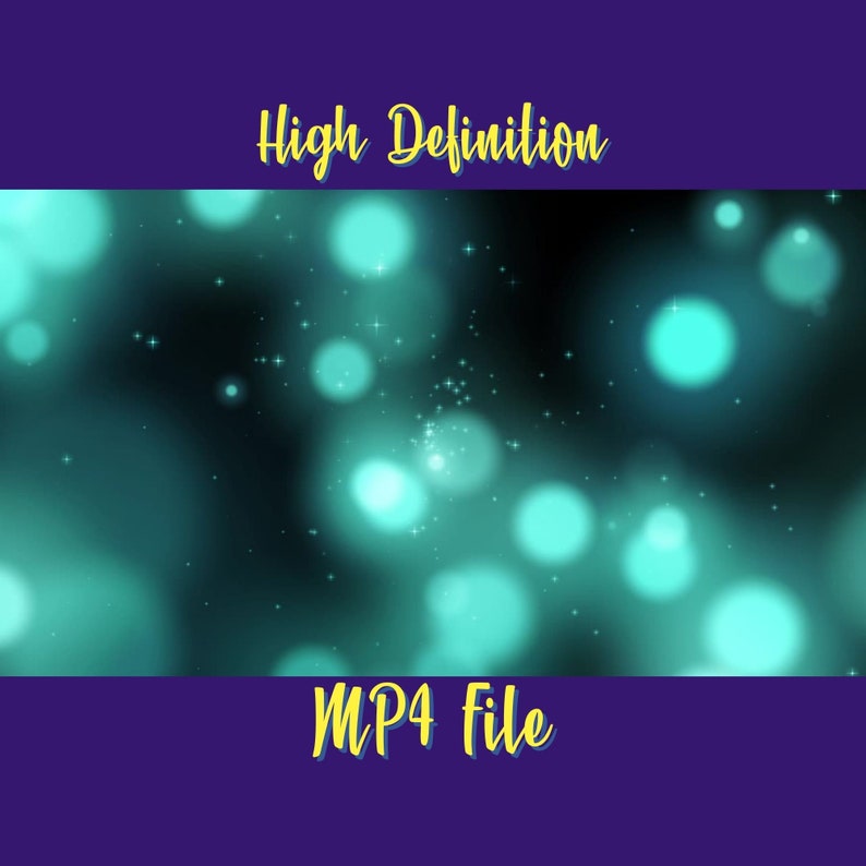 Animated Background Bundle Bokeh Style Particles Continuous Looping MP4 Media Digital Overlays ...