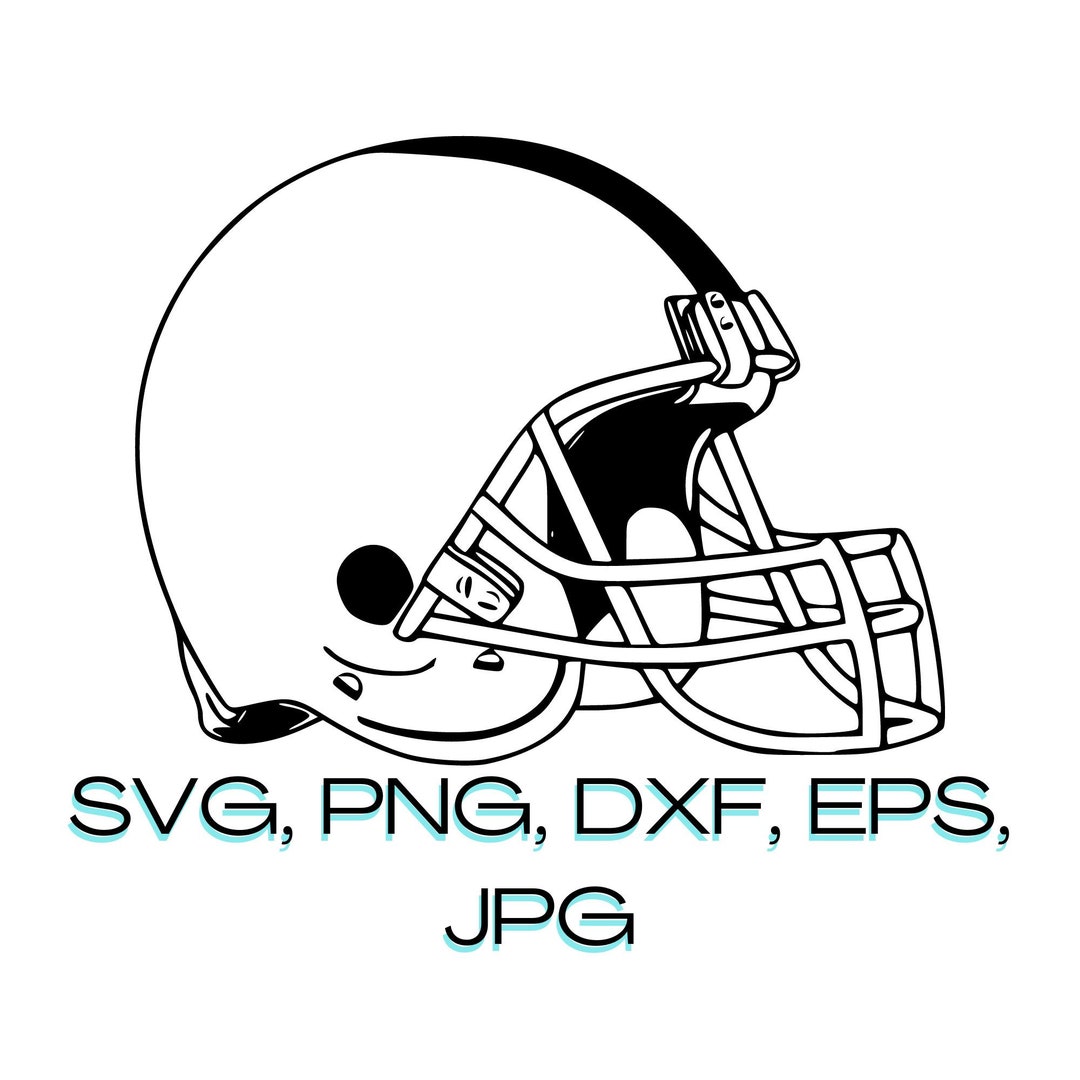 Football Helmet Svg Dxf Eps Jpg Png Instant Digital Download | Clipart ...