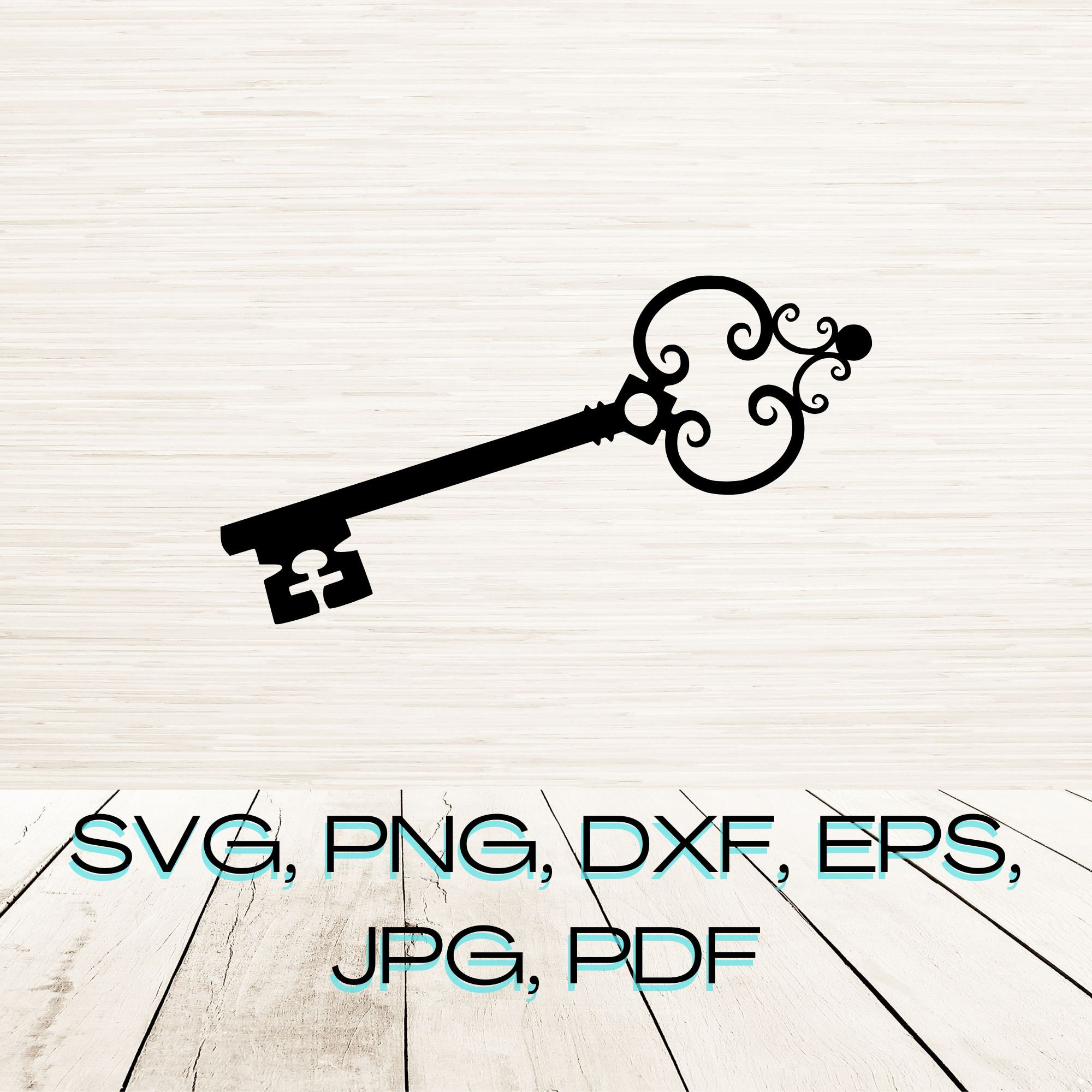 Skeleton Key Svg Dxf Eps Png Instant Digital Download - Etsy