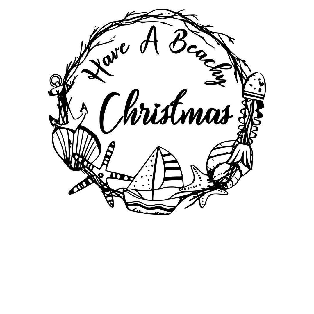 Beach SVG | Beachy Christmas Svg | Png | Svg | Pdf | Vector File | Jpg ...