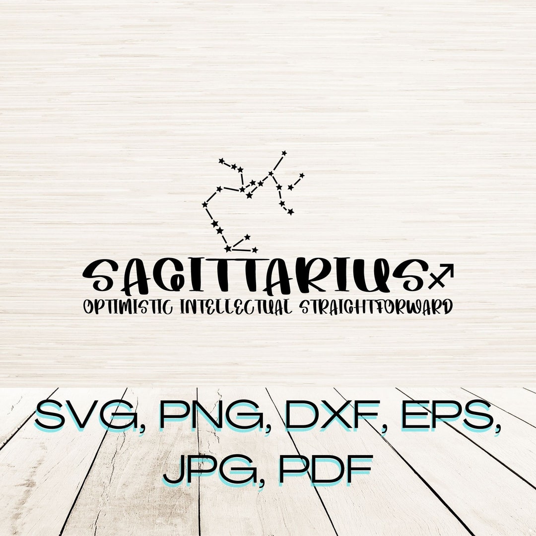 Sagittarius Zodiac Svg Clipart Instant Digital Download | Eps Dxf Png ...