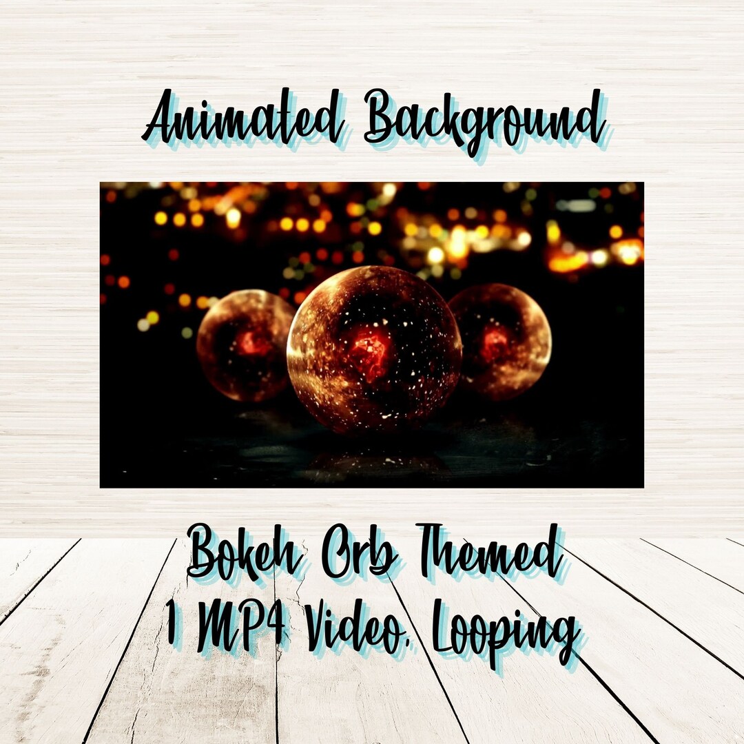 Animated Background | Bokeh Style Orbs | Continuous Looping MP4 Media ...
