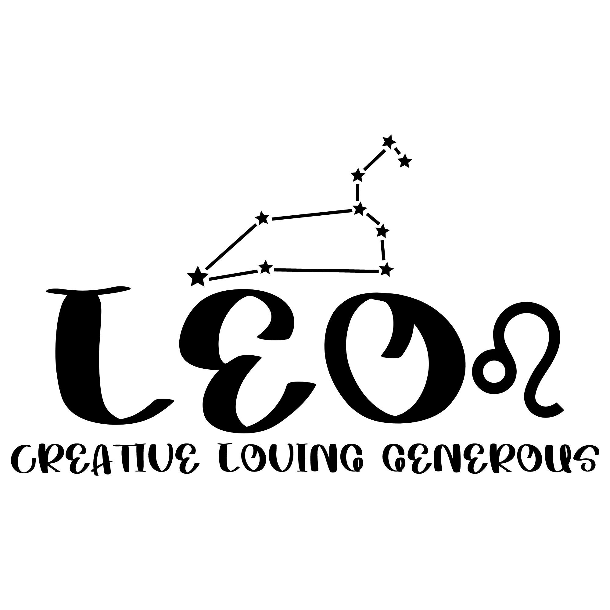Leo Zodiac Svg Clipart Instant Digital Download Eps Dxf Png - Etsy Hong ...