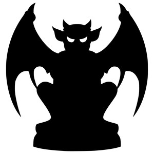 Gargoyle Halloween Art Svg Instant Digital Download | Png Dxf Vector ...