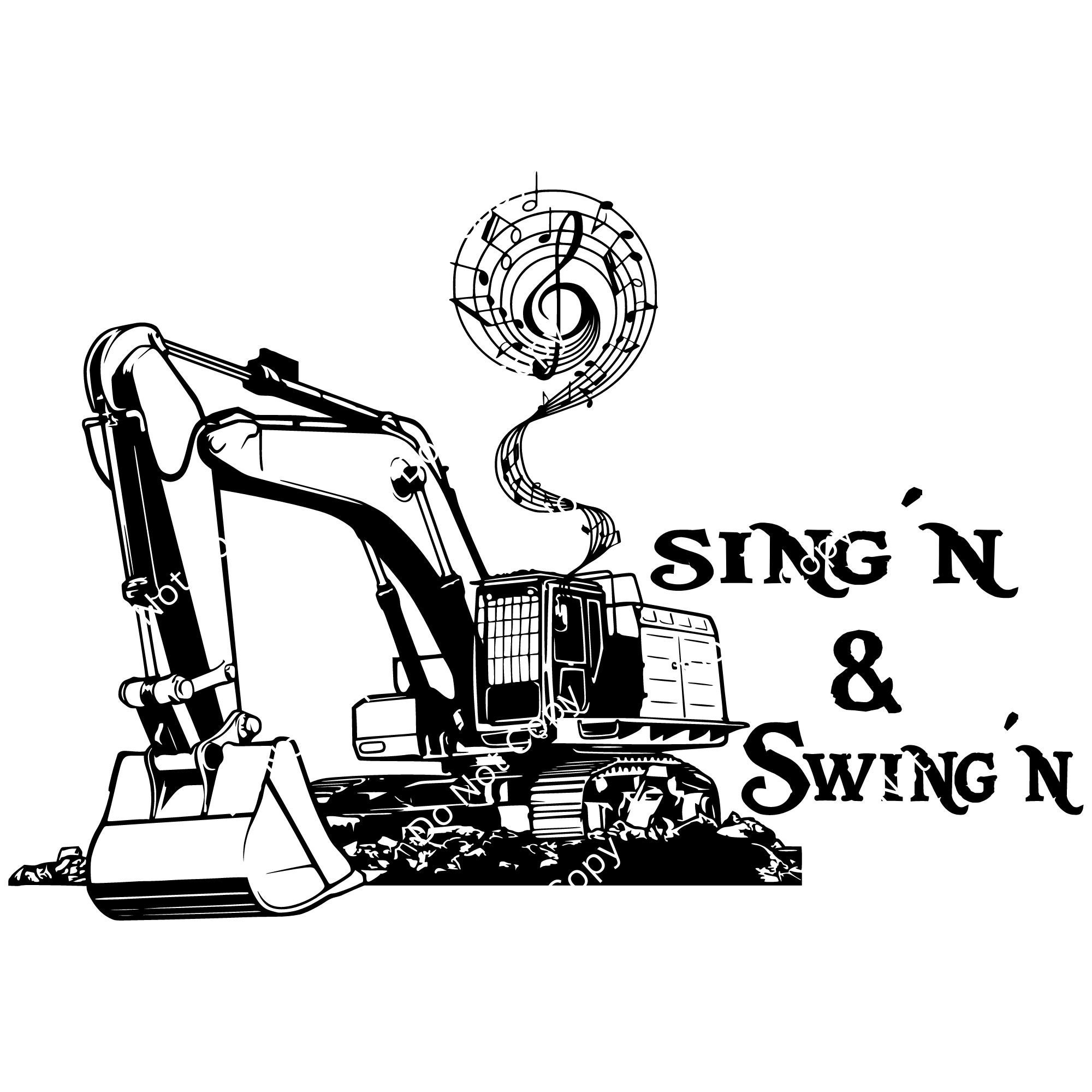 Bagger SVG | Bagger Clipart | Bagger PNG | Bagger Cut Datei | Bau-Svg ...