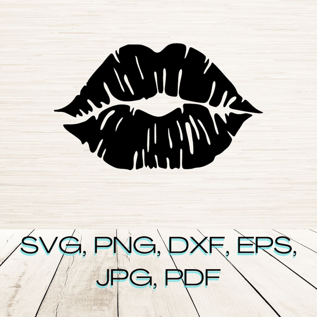 Sexy Lips Art Svg Dxf Eps Png Instant Digital Download | Clipart ...