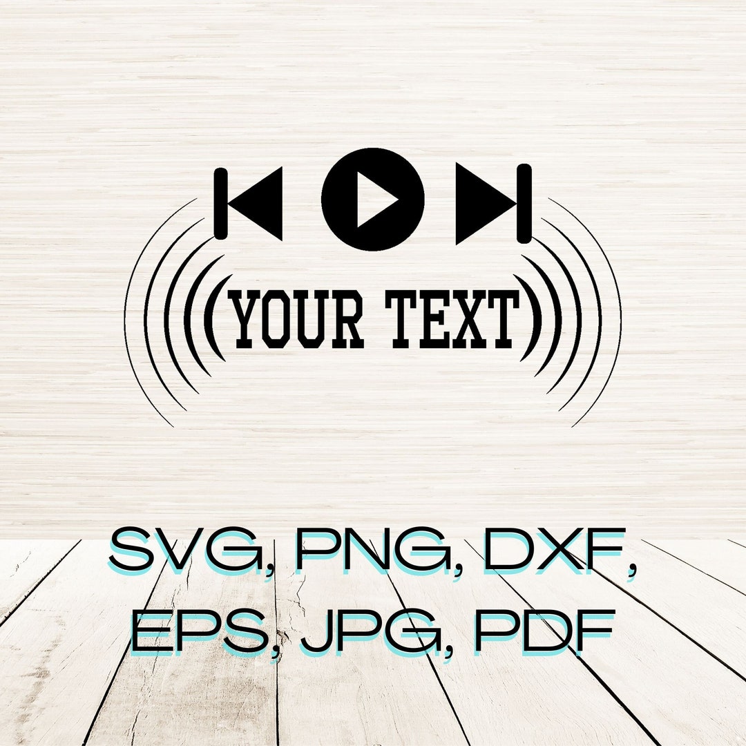 Split Monogram Soundwave Art Svg Dxf Png Eps Instant Digital Download ...