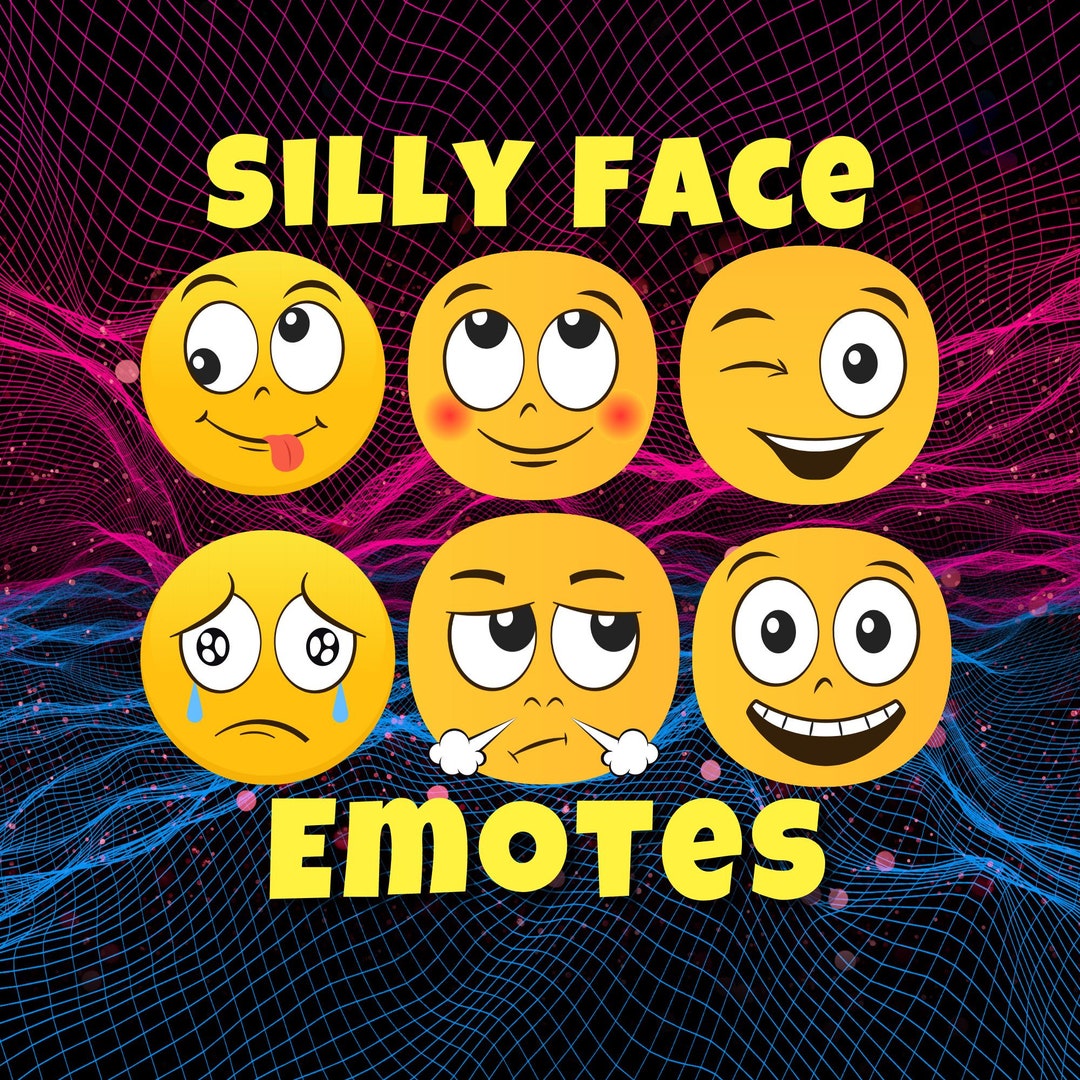 Silly Face Emotes | Twitch | Discord | Streaming | Youtube | Cute Emoji ...