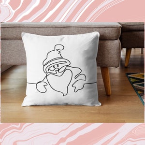 Christmas Line Art Santa Clause Svg Dxf Png Instant Digital Download ...