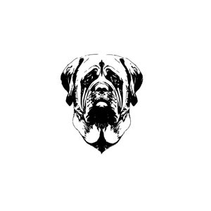 Mastiff Outline Silhouette Svg Instant Digital Download Mastiff Decal ...